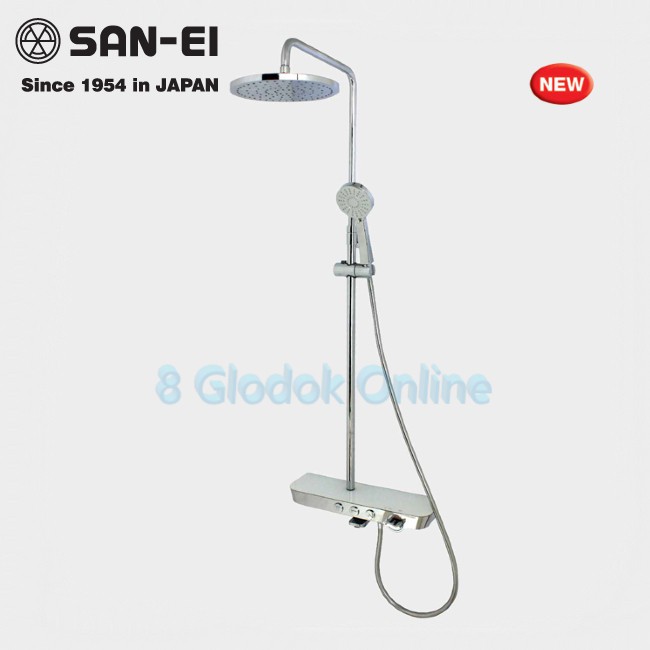 Jual San-Ei W8000-S Bath Mixer with Column Shower Set | Shopee Indonesia