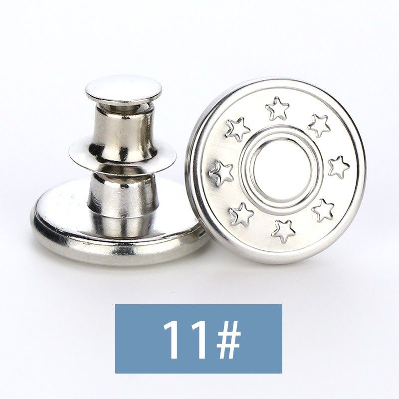 Jual (COD) Kancing jeans Korea Style Bahan Metal Motif Bentuk Bunga ...