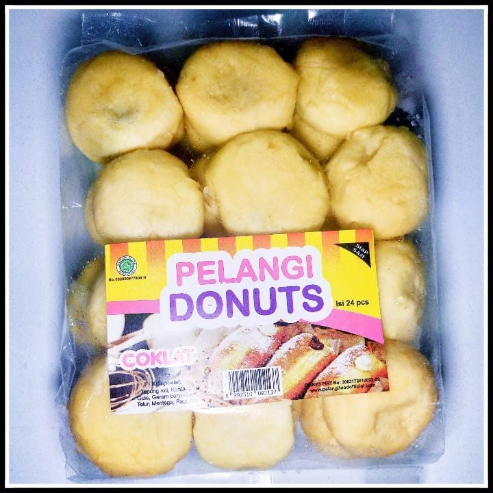 Jual Donat coklat mini isi 24 pcs merek pelangi | Shopee Indonesia