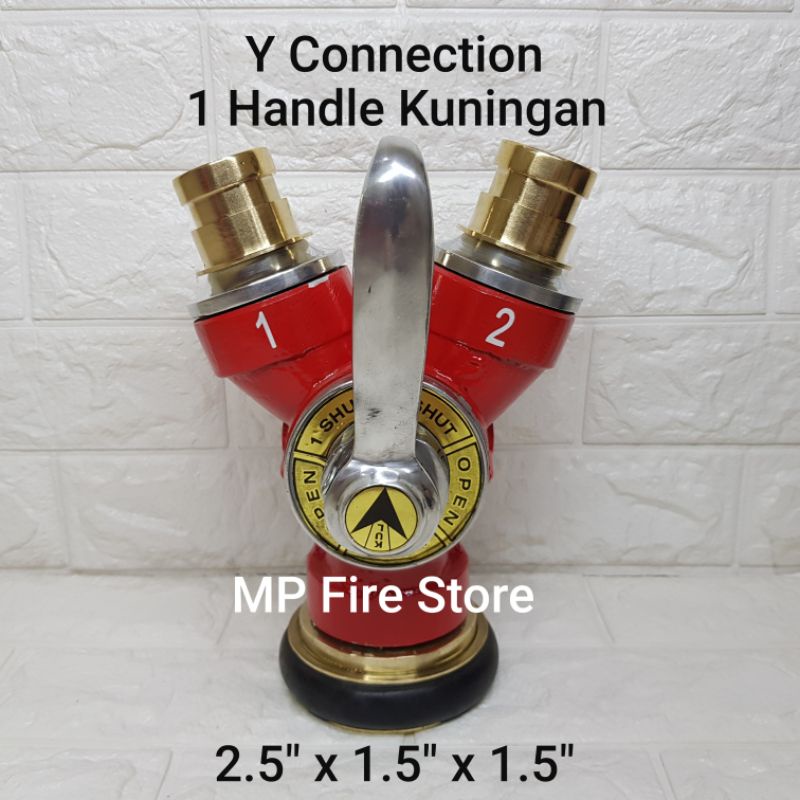 Jual Y CONNECTION 1 HANDLE 2.5 x 1.5 x 1.5 FIRE BREACHING CABANG ...