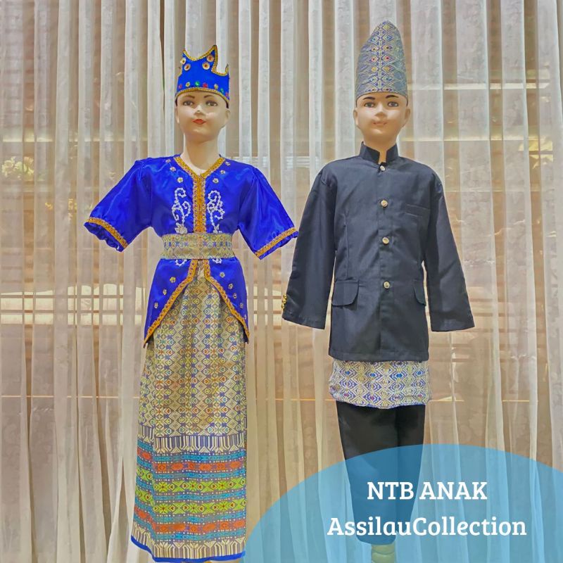 Jual baju adat tradisional NTB anak TK.SD.SMP//pakaian adat nusantara NTB anak setelan | Shopee ...