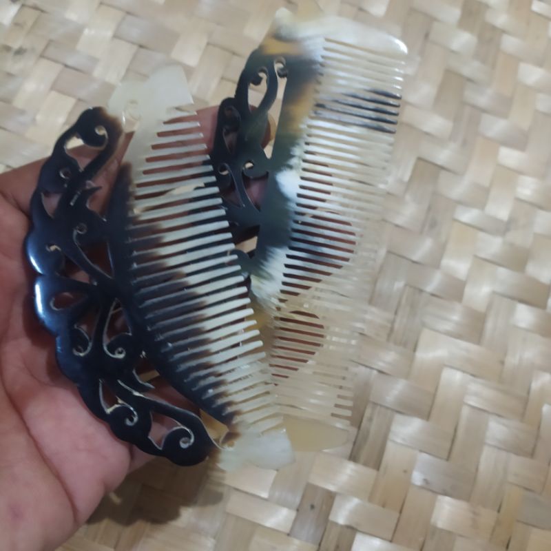 Jual set sisir tanduk / set sisir tansuk konde (1 set isi 2 pcs ...