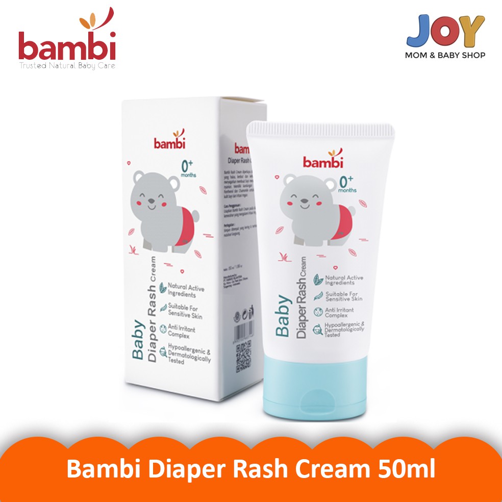 Jual Bambi Baby Diaper Rash Cream 50ml | Krim Ruam Popok Pada Bayi ...