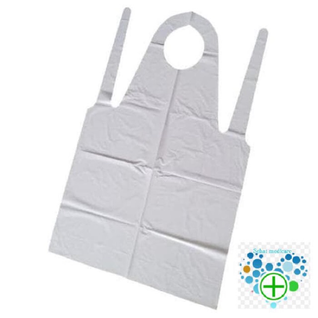 Jual Apron Plastik Disposable Onemed/Celemek medis bahan plastik sekali ...