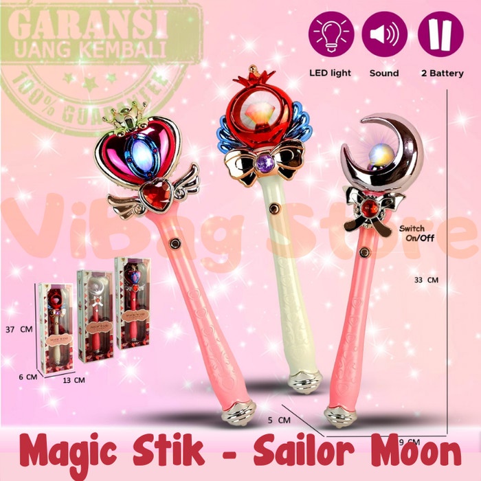 Jual Magic Stik Sailor Moon Tongkat Sihir Princess Peri Bidadari ...