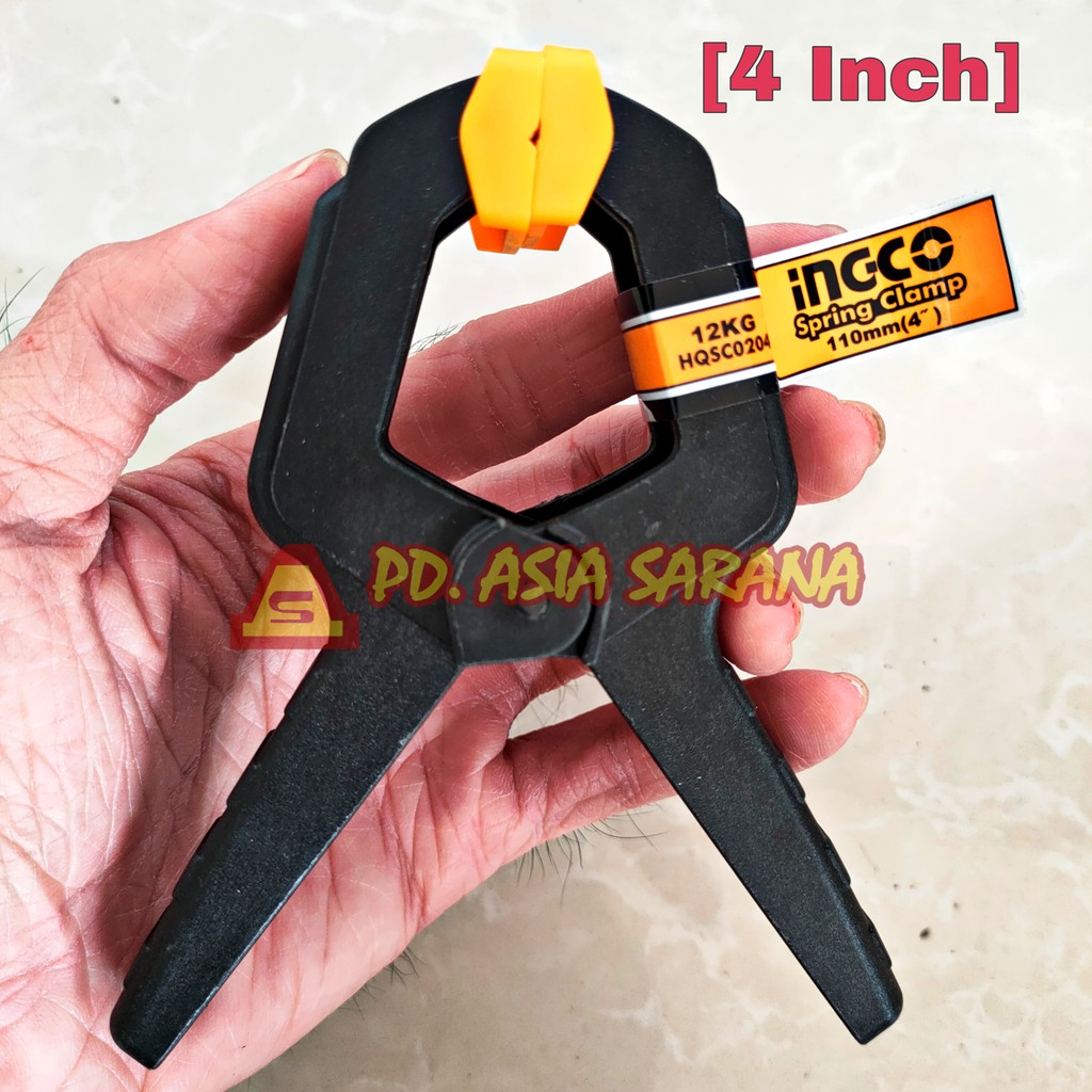 Jual Spring Clamp 4" Inch INGCO HQSC0204 Catok Klem Quick Klip Jepit ...