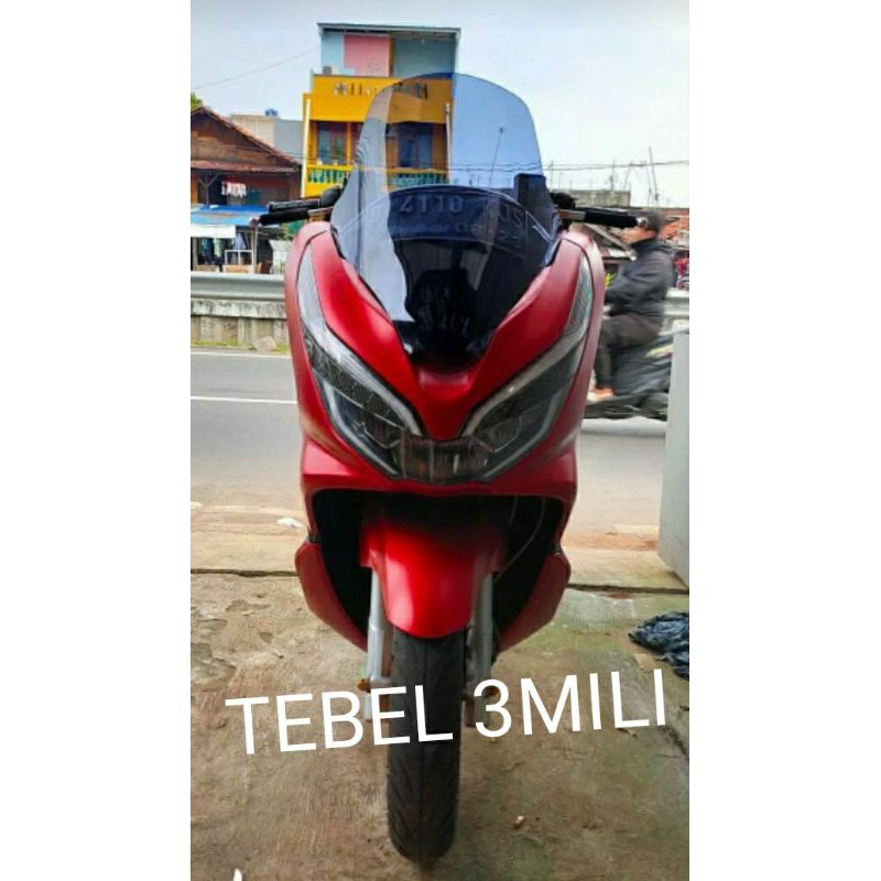 Jual WINDSHIELD PCX 150 LOKAL MODEL TINGGI 60CM | Shopee Indonesia