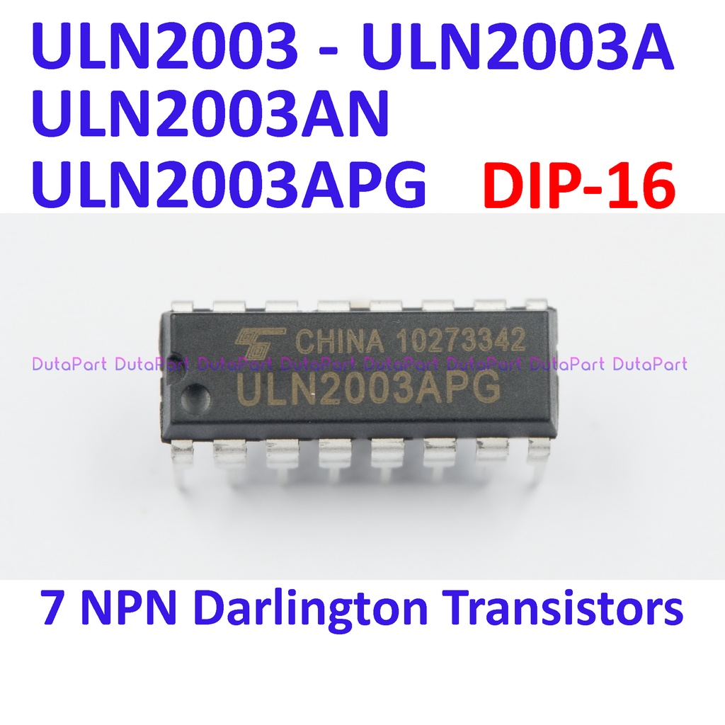 Jual ULN2003AN ULN2003A ULN2003 ULN2003APG NPN Darlington Transistor DIP-16 | Shopee Indonesia