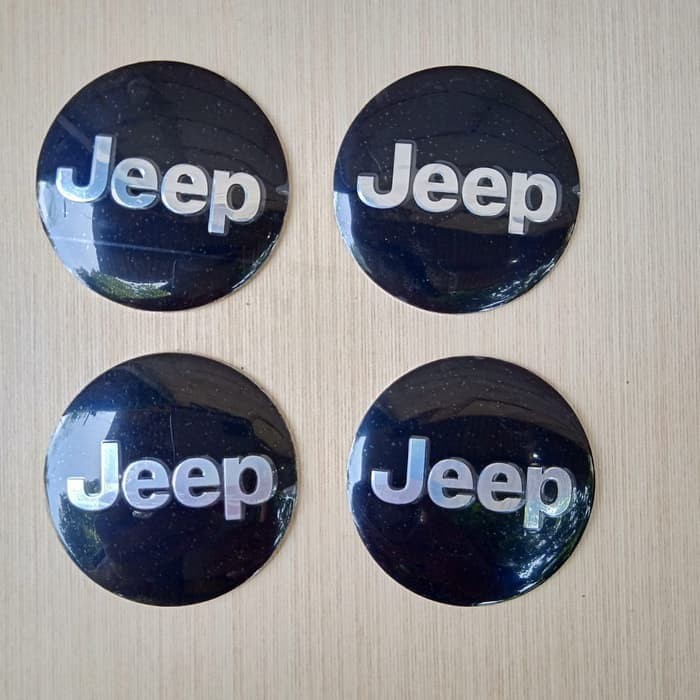 Jual Sticker Tutup Dop Velg Racing Logo Jeep Hitam | Shopee Indonesia