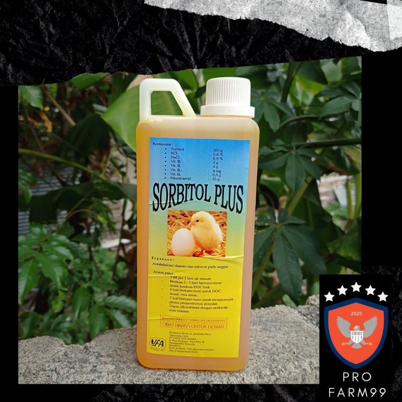 Jual Sorbitol Plus 1 L - Vitamin Anak Ayam Bebek Pengganti Air Gula ...