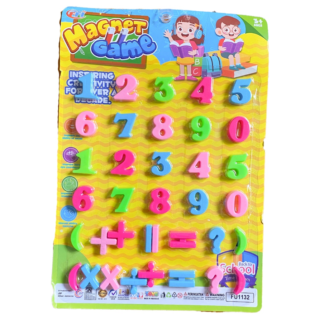 Jual Magnet Game - Mainan Edukasi Anak Kecil Puzzle Huruf Angka Alfabet ...