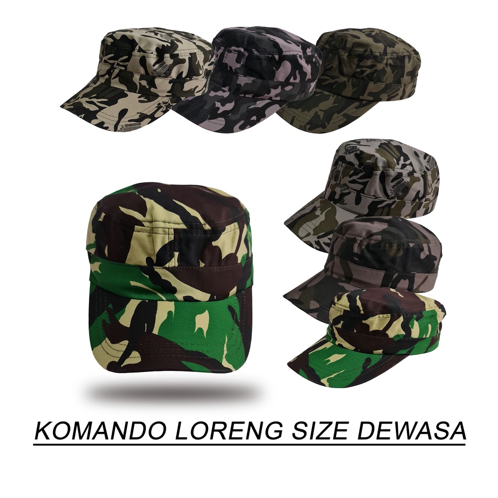 Jual TOPI KOMANDO / TOPI KOMANDO LORENG / TOPI KOMANDO MURAH | Shopee ...