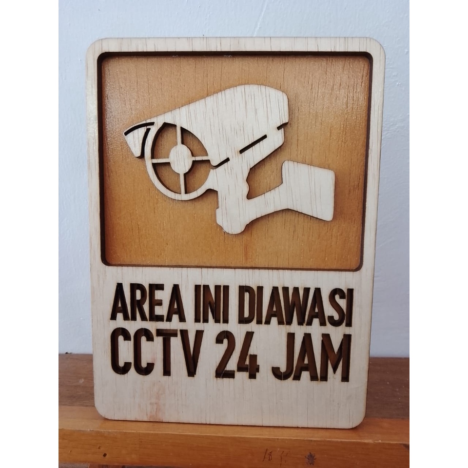 Jual PAPAN TANDA AREA CCTV - SIGN | Shopee Indonesia