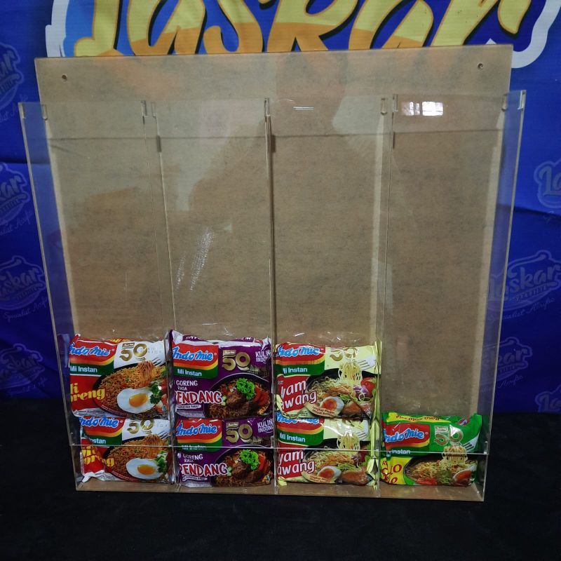 Jual display acrylic rak indomie gantung | Shopee Indonesia