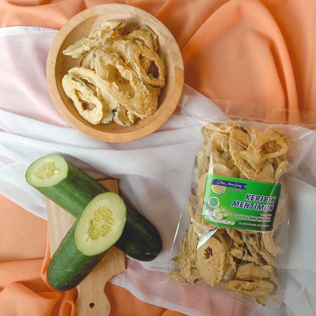 Jual [BESTSELLER]ARTOMORO KERIPIK MENTIMUN , PRODUK UNGGULAN KERIPIK ...