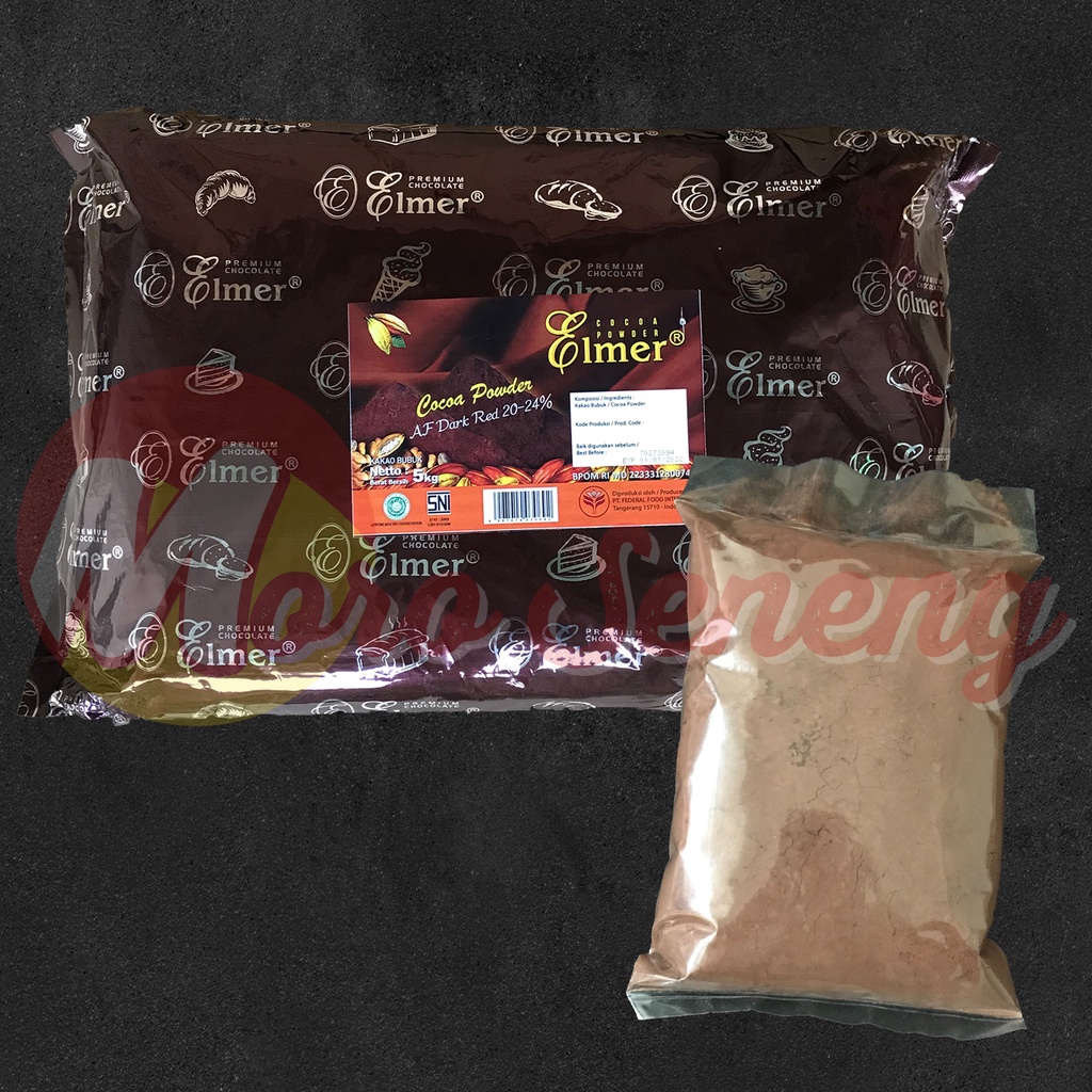 Jual Coklat Bubuk / Cocoa Powder Elmer African Red 20-24 (Repack ...