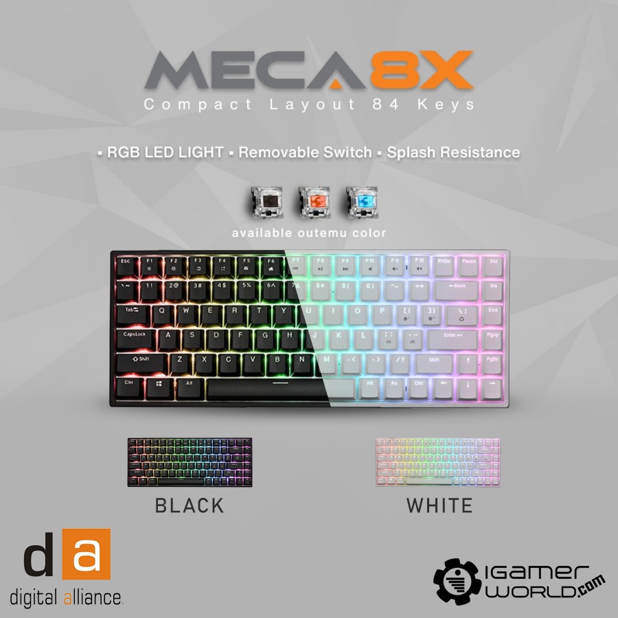 Jual Digital Alliance Meca 8X Mechanical Gaming Keyboard | Shopee Indonesia