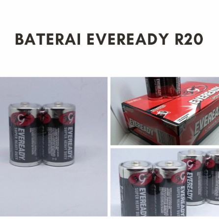 Jual Baterai Besar Eveready Hitam Baterai Size D Super Heavy Duty ...