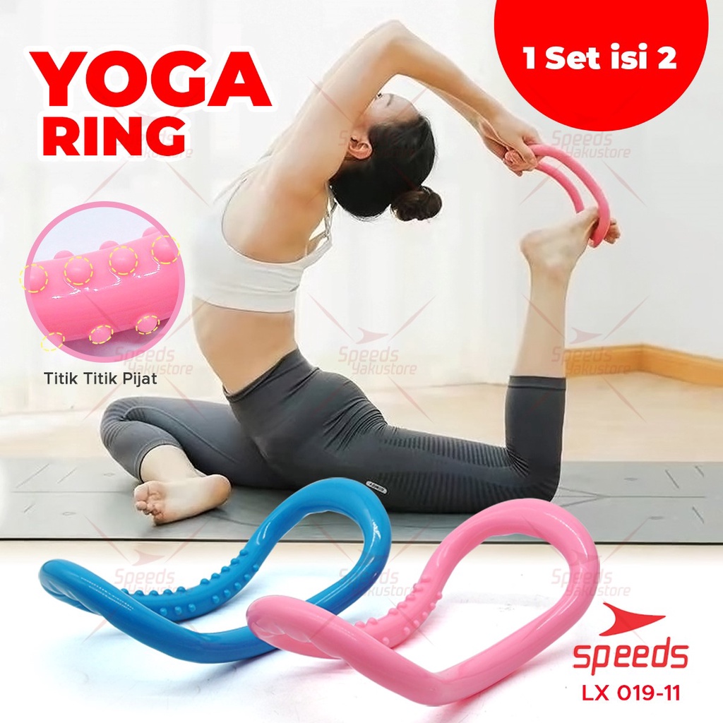 Jual SPEEDS Yoga ring resistance training latihan yoga pilates isi 2 ...
