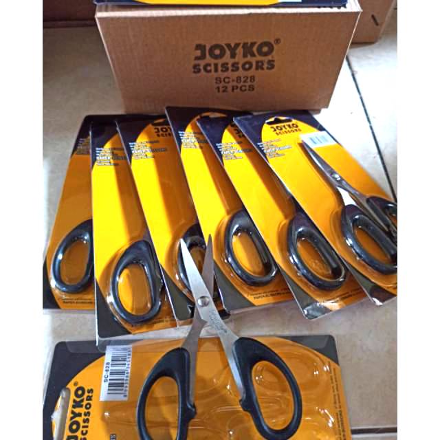Jual Gunting kecil joyko SC-828 gagang hitam , gunting sedang SC-838 ...