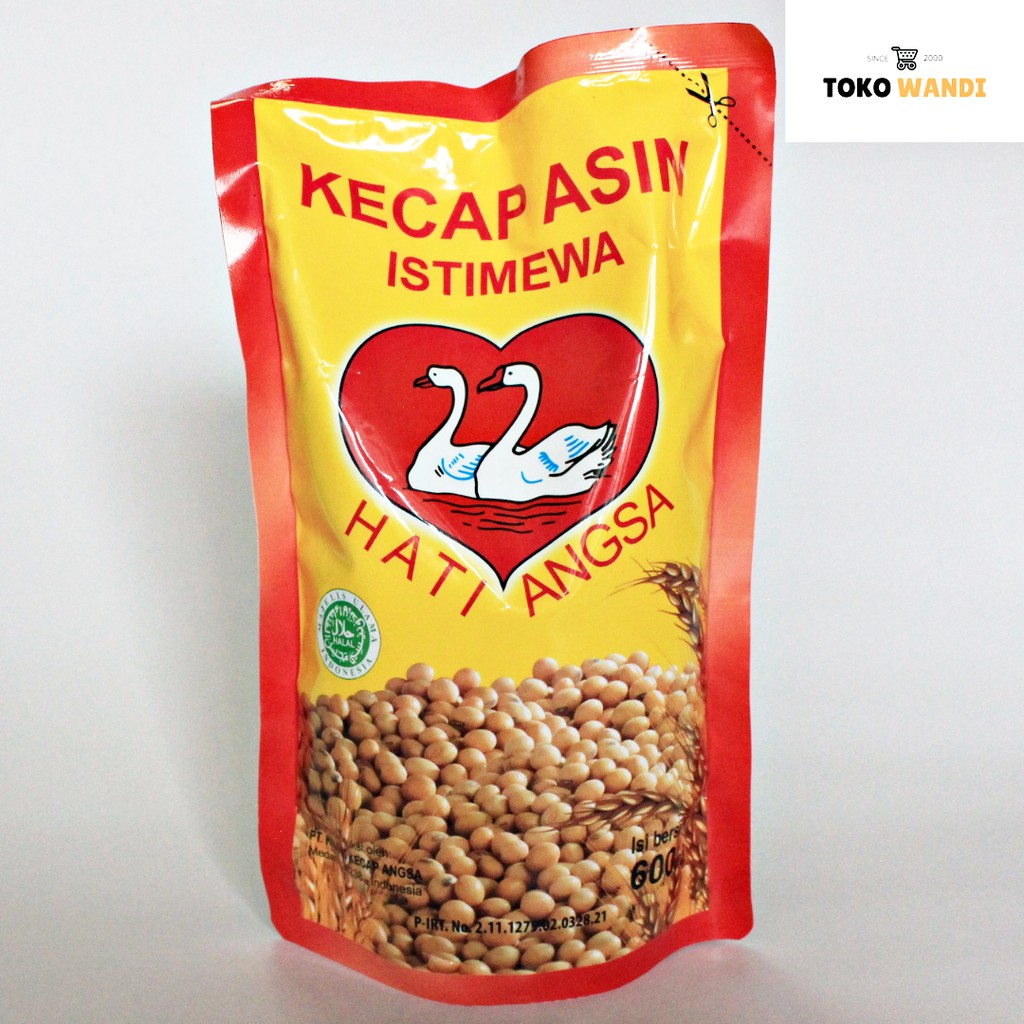 Jual KECAP ASIN HATI ANGSA REFILL 600 ML | Shopee Indonesia