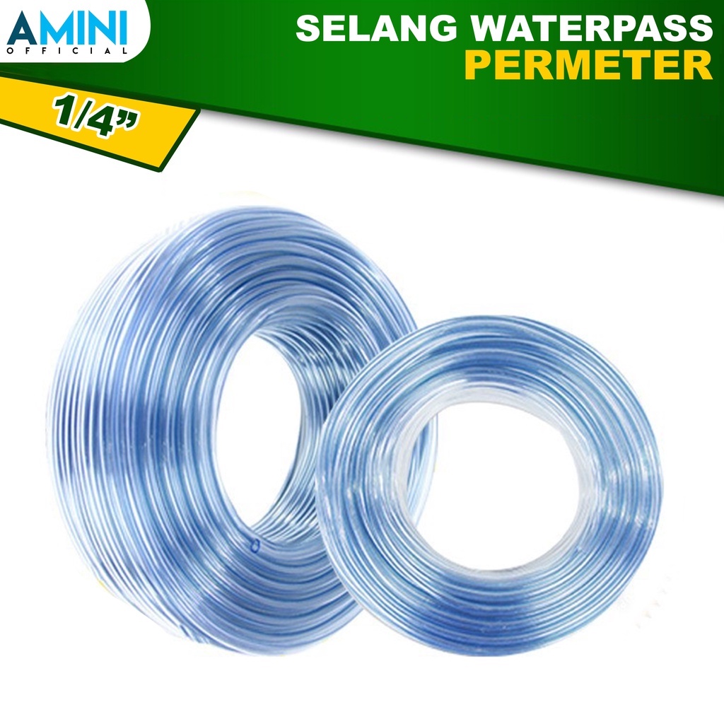 Jual AMINI Selang Air 1/4 Inch Permeter Selang Air Aquarium Selang Waterpass PVC Selang Tukang ...