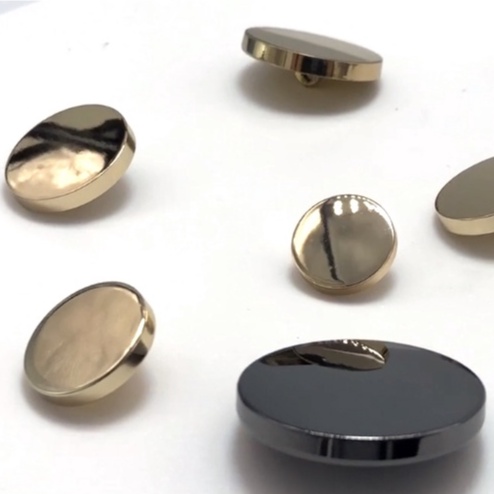 Jual KANDER Kancing Kemeja Metal Gold Alloy Shank Button Type Datar ...