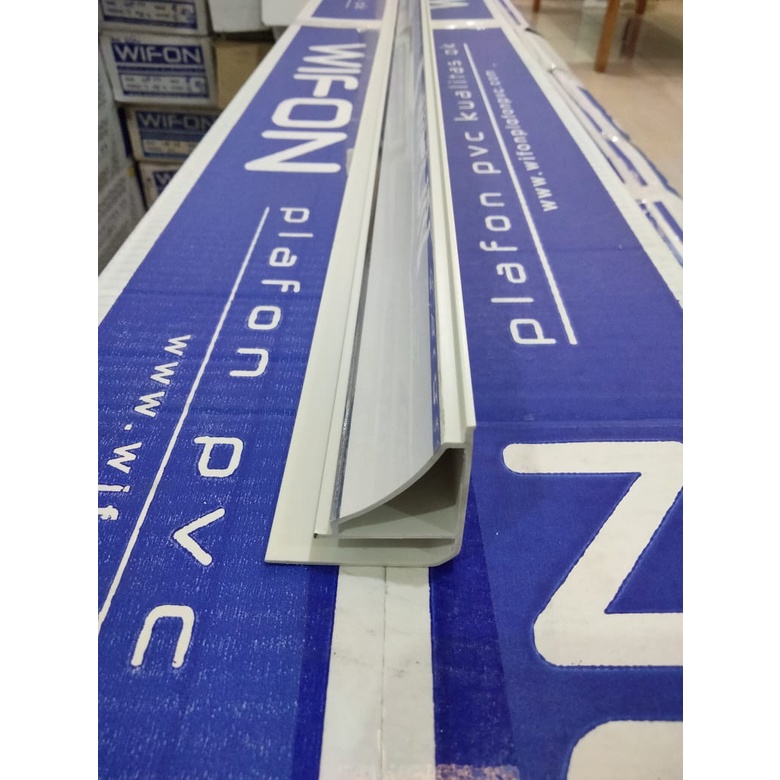 Jual Lis Dinding putih garis pinggir silver Plafon Pvc | Shopee Indonesia