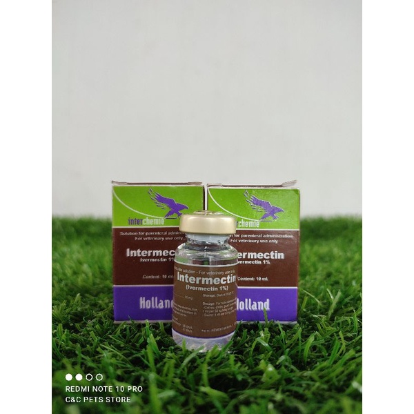 Jual Intermectin Injeksi 10 ml obat scabies/gudik, koreng, cacing ...