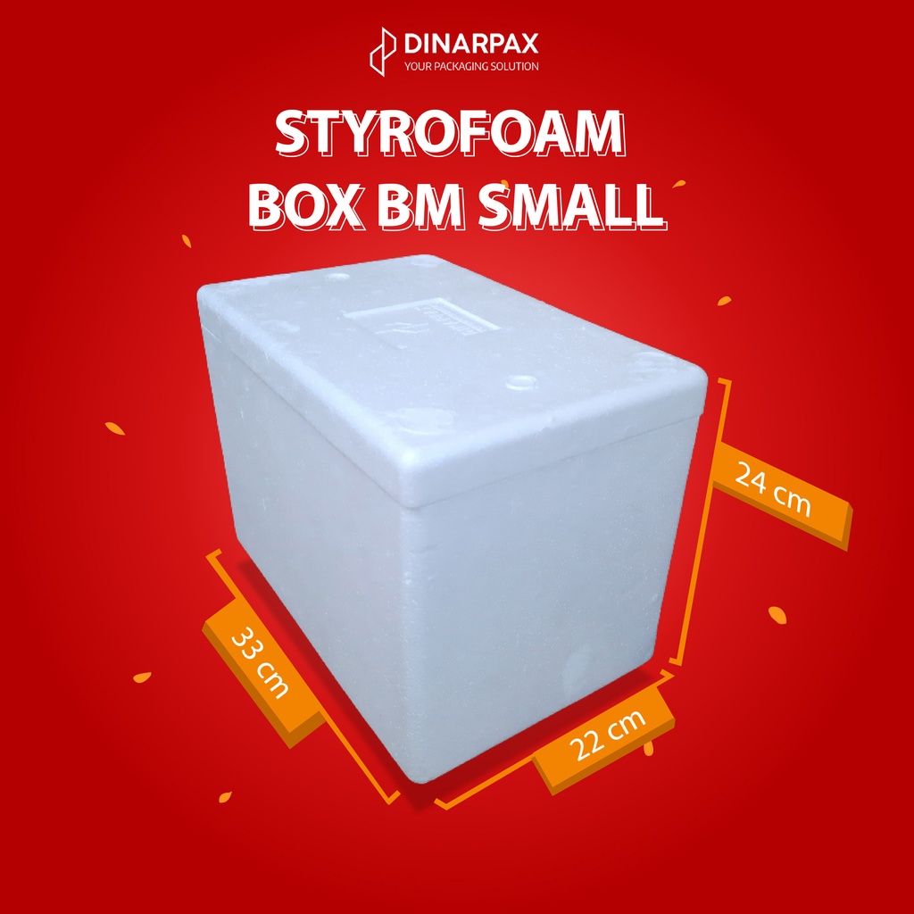 Jual Styrofoam Box BM Small / DinarBox / Box BM UK 330 X 215 X 235 MM ...