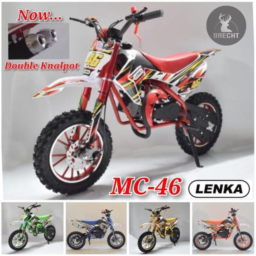 Jual Mainan Anak Motoran Mini Trail Bensin Lenka MC 46 Double Knalpot ...