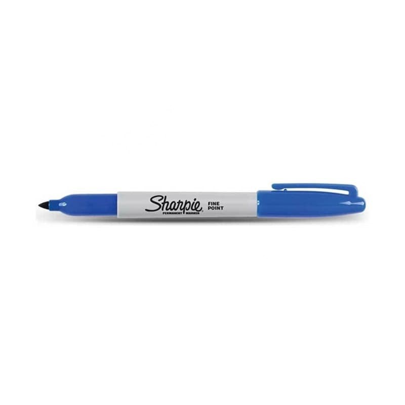 Jual SHARPIE Fine Point Permanent Marker Blue / Permanent Sharpie Blue ...