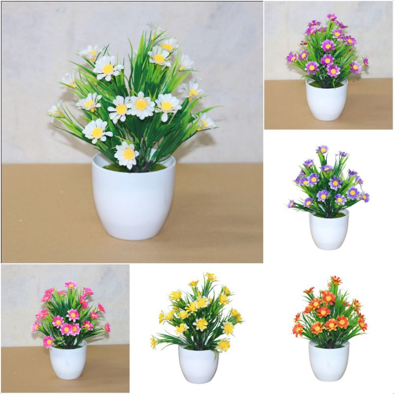 Jual Bunga Hias Meja Plastik Artifisial/Bunga Plastik buatan POT34 ...