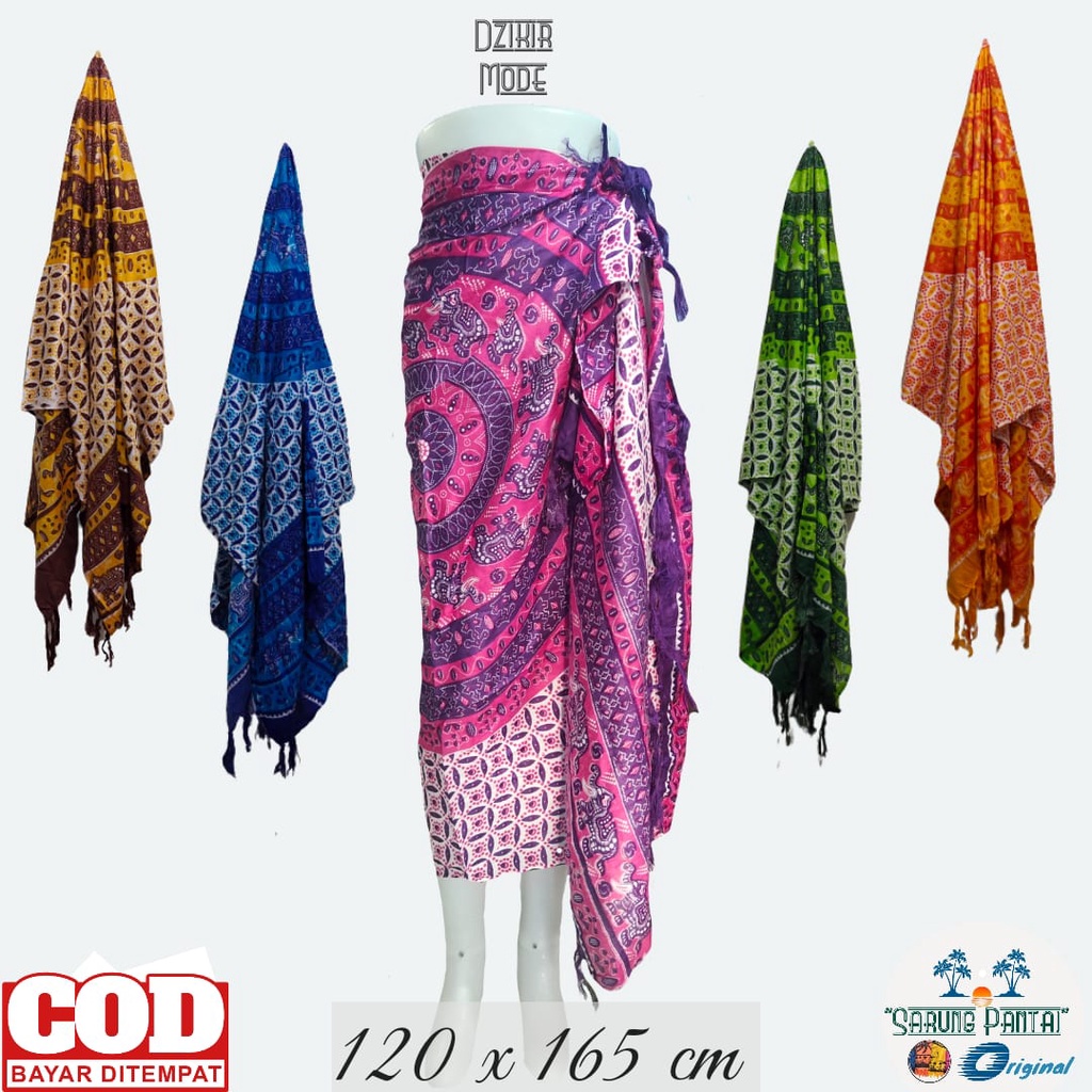 Jual Grosir Kain Bali Kembang Mandala Rayon 160/120 cm Rumbai ...