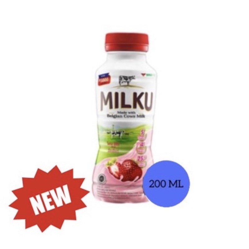 Jual Milku Strawberry / Milku Susu UHT rasa Strawberry 200ml 1 dus isi ...