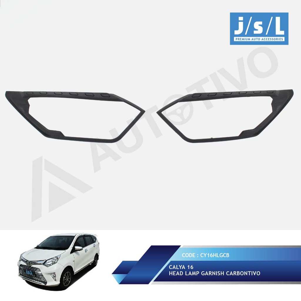 Jual Toyota Calya Head Lamp Garnish Carbontivo Series | Shopee Indonesia