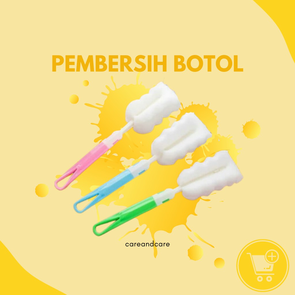 Jual Tongkat pembersih botol / spons / botol cleaner / sikat botol ...