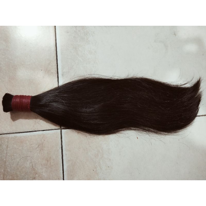 Jual human hair bulk 45 cm | Shopee Indonesia