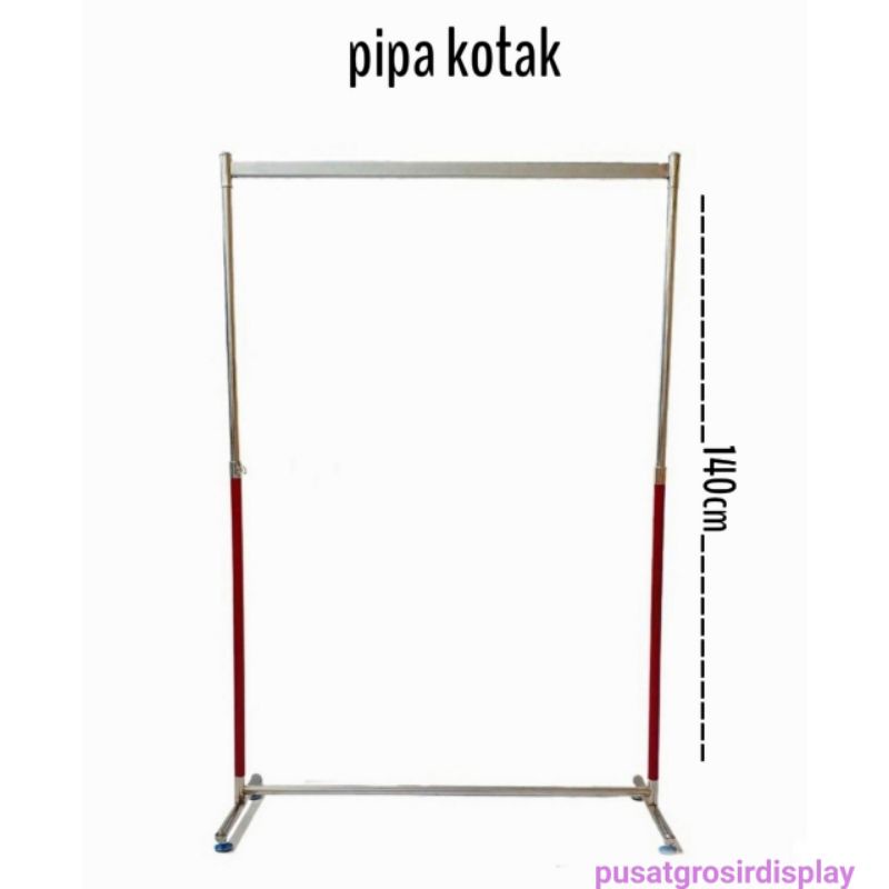 Jual Gantungan baju Gawang palang kotak stand hanger | Shopee Indonesia