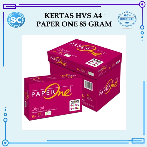 Jual KERTAS HVS A4 PAPER ONE 85 GRAM | Shopee Indonesia
