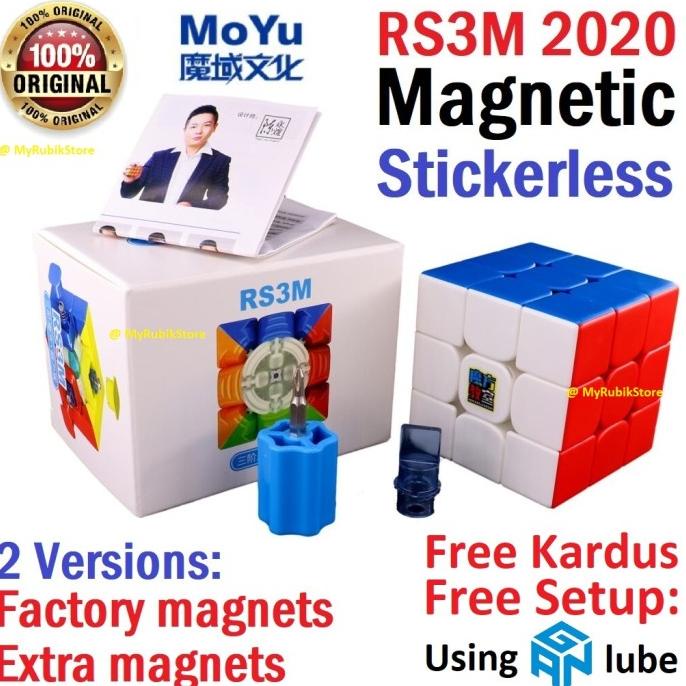 Jual Rubik 3x3 MoYu RS3M 2020 3x3 RS3 M Magnetic 3x3x3 Stickerless ...