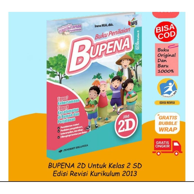 Jual BUPENA ( BUKU PENILAIAN ) JILID 2D UNTUK SD/MI KELAS II ( K13N ) | Shopee Indonesia