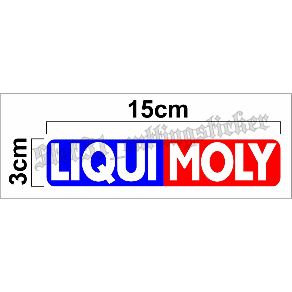 Jual Stiker cutting logo LIQUI MOLY model panjang, sticker LIQUI MOLY ...
