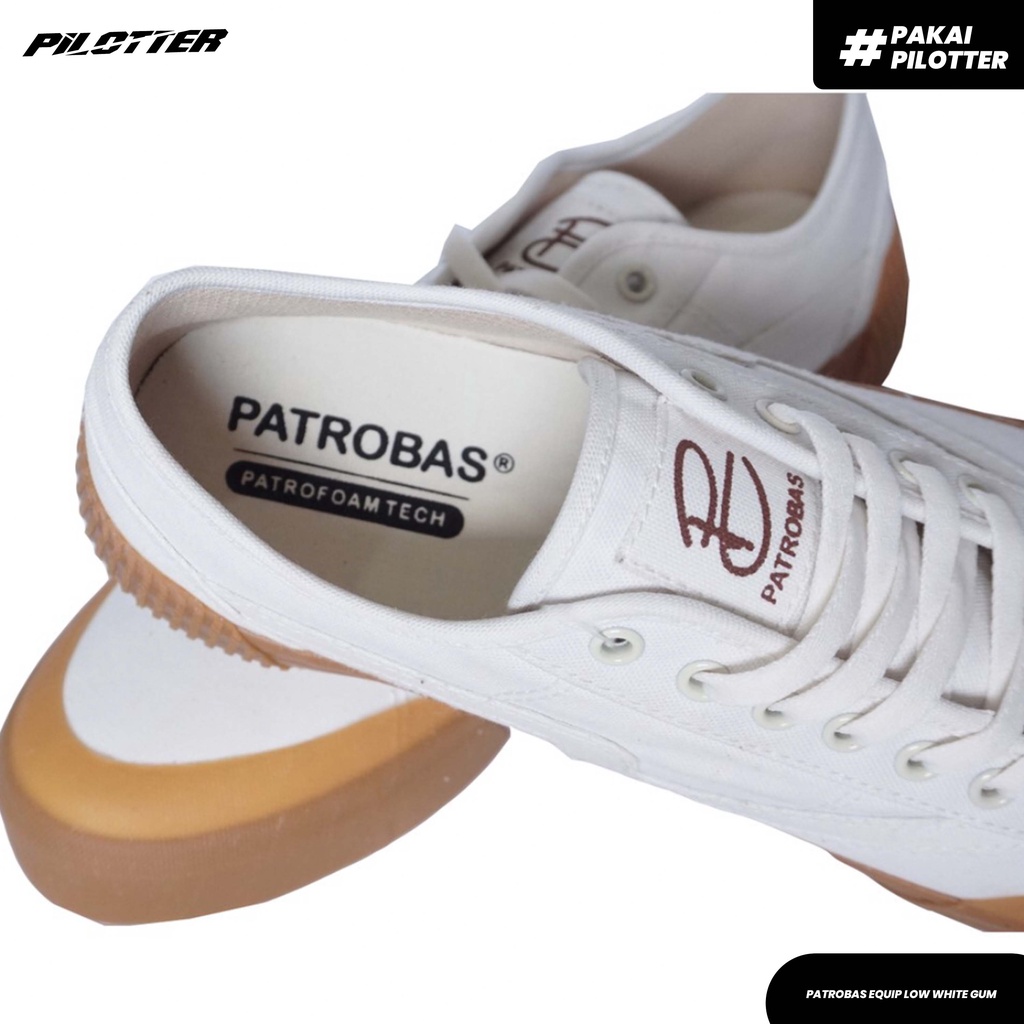 Jual SEPATU PRIA PATROBAS EQUIP LOW WHITE GUM ORIGINAL SNEAKERS LOW PATROBAS ORIGINAL | Shopee ...