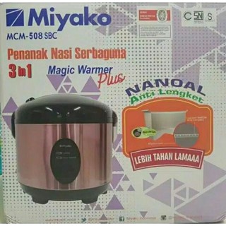 Jual RICE COOKER MIYAKO MCM-508 SBC 1,8 LITER / MAGIC COM 3in1 MIYAKO ...