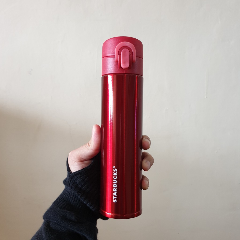 Jual Termos Starbucks Stainless Steel 380ml / Thumbler Starbucks 380ml ...