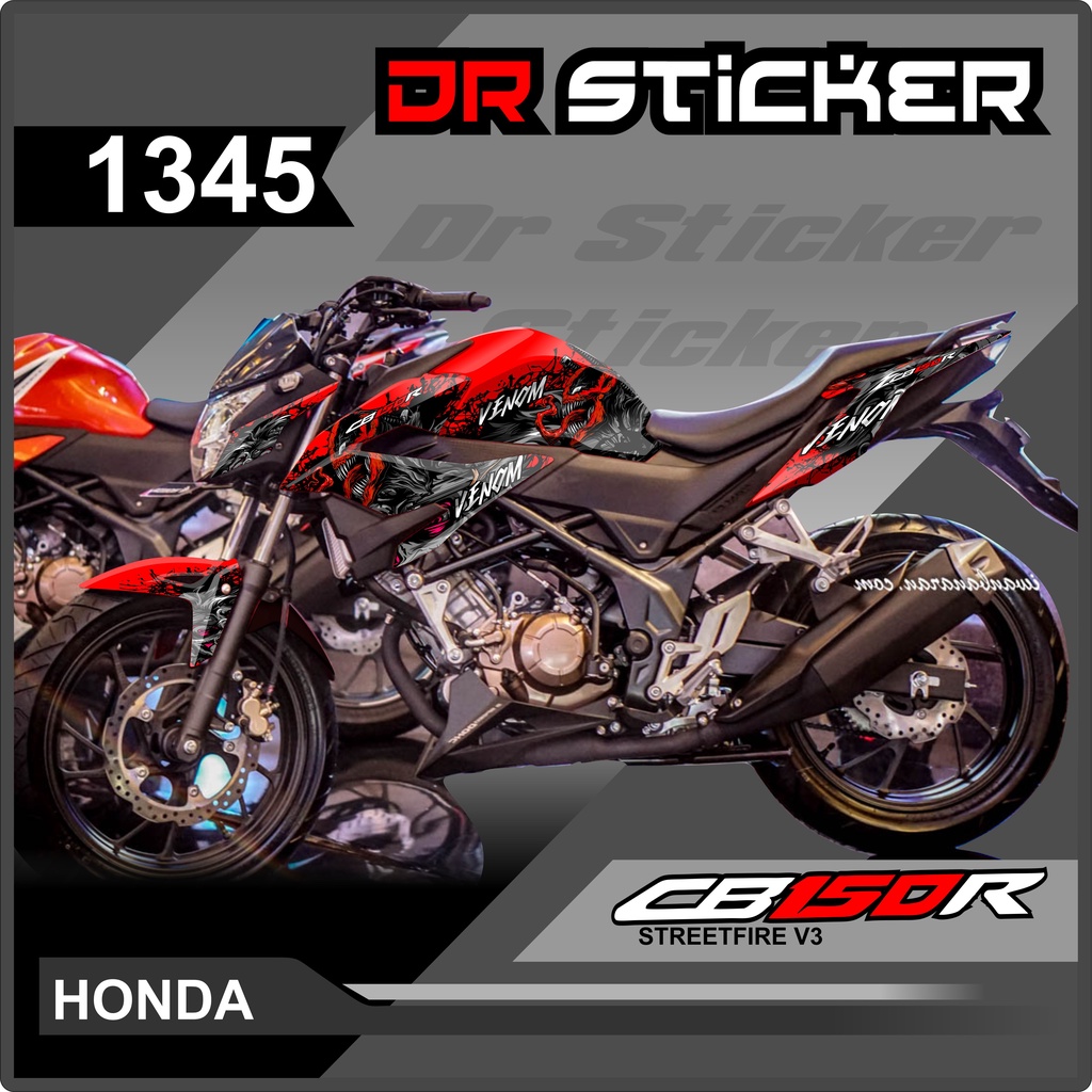 Jual Decal Full Body Cb150R Streetfire V3 Dekal Cb150R New Desain Venom ...