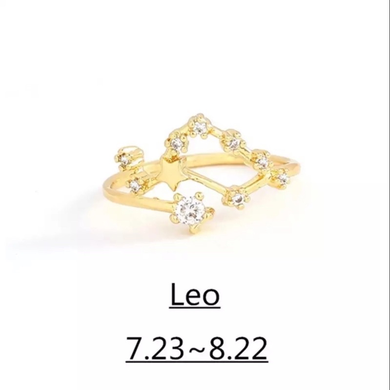 Jual Ark.co - Rasi Bintang ring / cincin permata rhinestones zodiac ...