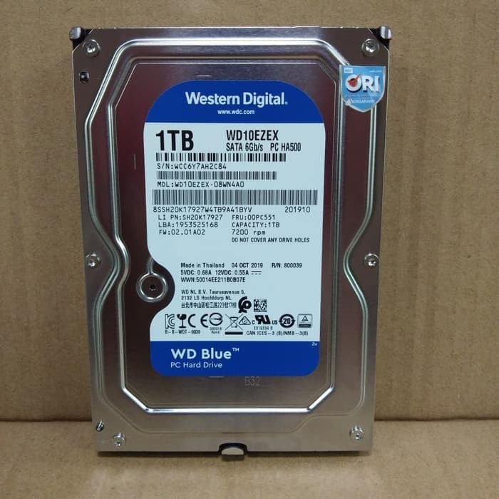 Jual WD Blue 1TB Harddisk Internal 3,5inch Sata Resmi | Shopee Indonesia