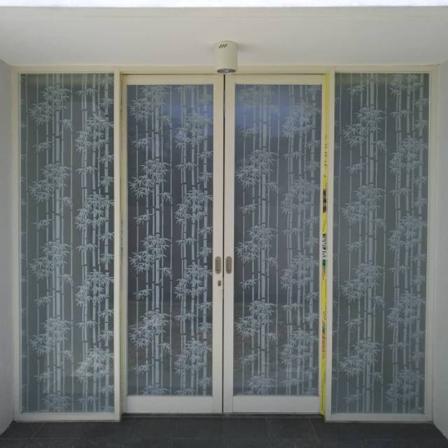 Jual Sticker kaca motif bambu sticker pintu sticker jendela cantik ...